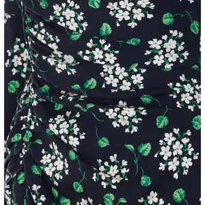Dolce & Gabbana Floral Print Charmeuse Dress - Black