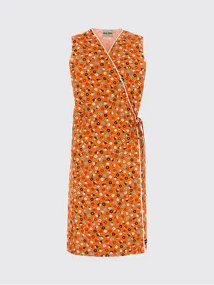 Orange Wrap Dresses