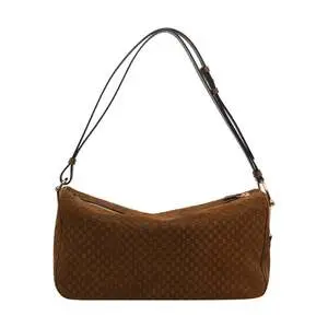 Gucci Medium Half Horsebit Shoulder Bag - Brown