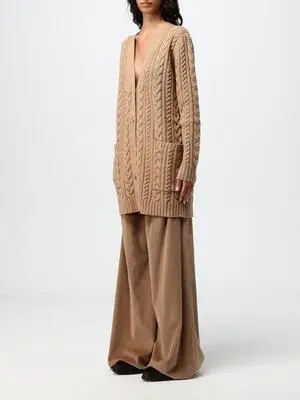 Max Mara Camel Knitted Cardigan