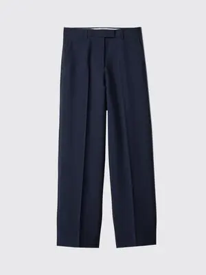 Miu Miu Wide Leg Cotton Pants - Blue