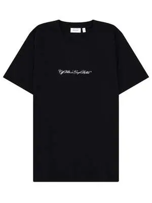 Off-White T-shirt With Logo - Black