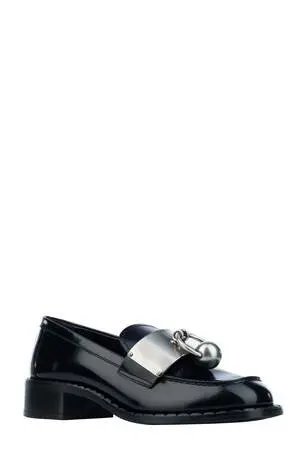 Prada Loafers With Metal Detailing