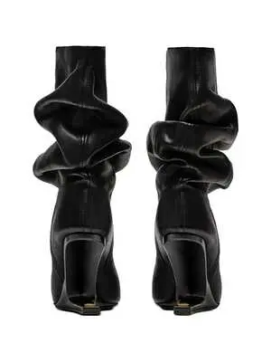Balmain No-wedge Ankle Boots With Sculptural Heel