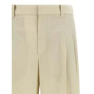 Brunello Cucinelli Tailored Pleated Trousers - Cream