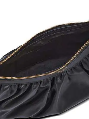 Balmain Ebene" Ruffled Shoulder Bag