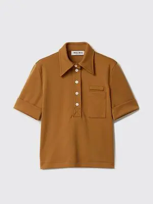 Miu Miu Polo Shirt With Classic Collar