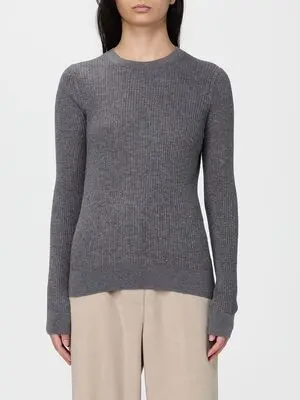 Max Mara Ribbed Fine Knit Sweater - Gray