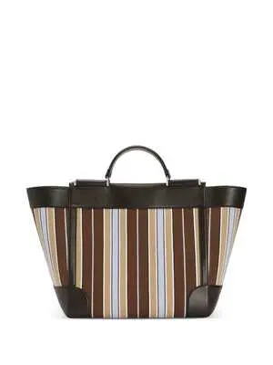 Dolce & Gabbana Sicily Jacquard Tote Bag - Brown