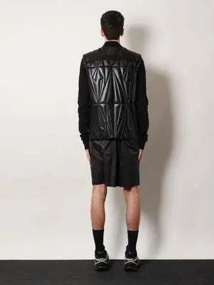 Moncler Rick Owens Geometric Leather Vest