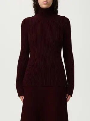 Max Mara Ribbed Turtleneck Sweater - Red