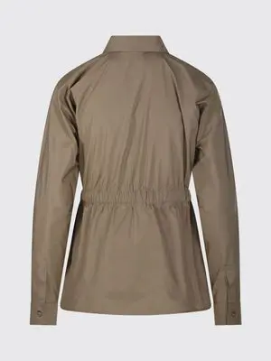 Max Mara Cotton Shirt With Drawstring Waist - Green