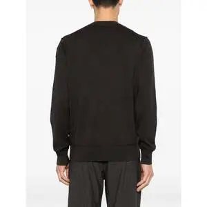 PARAJUMPERS Ribbed Crew Neck Sweatshirt With Logo Patch