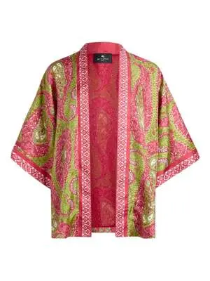 Etro Printed Silk Jacket - Multicolor