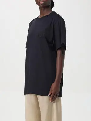 Max Mara Embroidered Logo T-shirt - Black