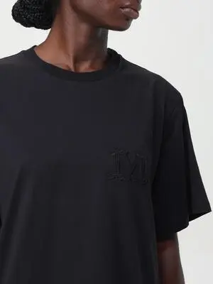 Max Mara Embroidered Logo T-shirt - Black