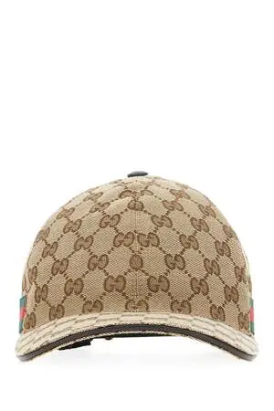 Gucci Baseball Cap With Monogram And Striped Detail - Multicolor