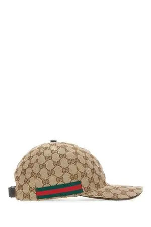 Gucci Baseball Cap With Monogram And Striped Detail - Multicolor