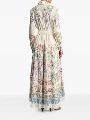 Etro Belted Maxi Shirt Dress - Multicolor