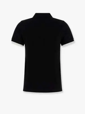 Moncler Cotton Polo Shirt With Logo Patch - Multicolor