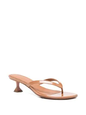 Amina Muaddi Juliette Thong Sandals - Multicolor