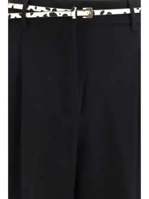Max Mara Cady Belted Pants - Black
