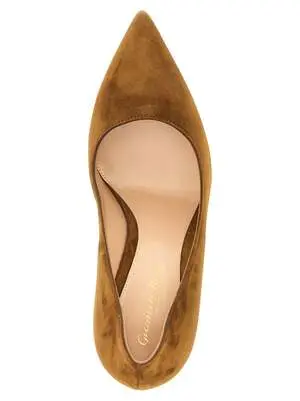 GIANVITO ROSSI Suede Pointed Toe Stiletto Pumps