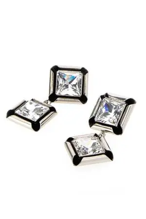 Givenchy Deconstructed Crystal Earrings