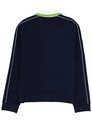 Casablanca Full Zip Sweatshirt With Striped Detailing