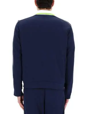 Casablanca Full Zip Sweatshirt With Striped Detailing