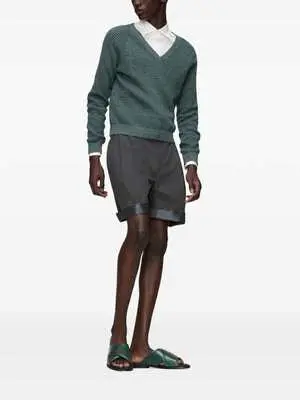 MAISON MARGIELA Pleated Bermuda Shorts