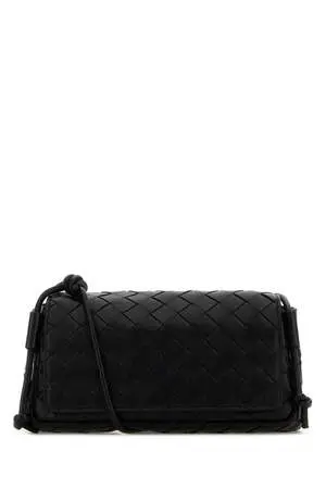 Bottega Veneta Nappa Leather Crossbody Bag - Black