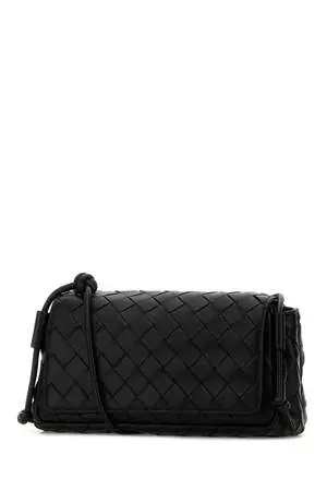 Bottega Veneta Nappa Leather Crossbody Bag - Black