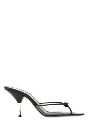 Saint Laurent Transparent Pvc Jerry Mules