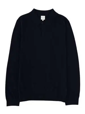 Paul Smith Merino Wool Polo Shirt - Blue