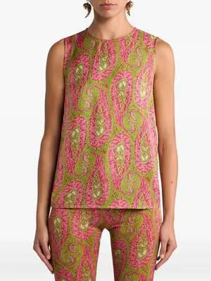 Etro Tank Top With Side Vents