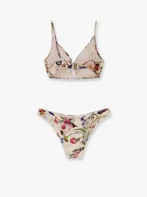 Zimmermann Floral Print Nylon Bikini