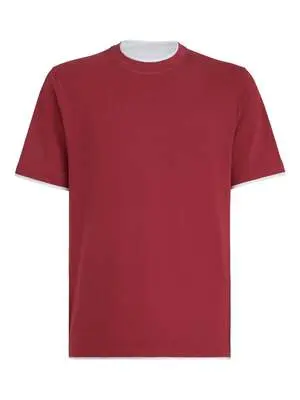 Brunello Cucinelli Crew-neck T-shirt - Red