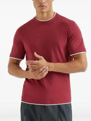 Brunello Cucinelli Crew-neck T-shirt - Red