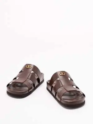 Valentino Garavani Studded Calf Leather Sandals - Multicolor