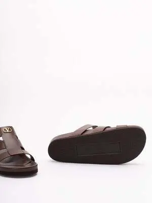 Valentino Garavani Studded Calf Leather Sandals - Multicolor