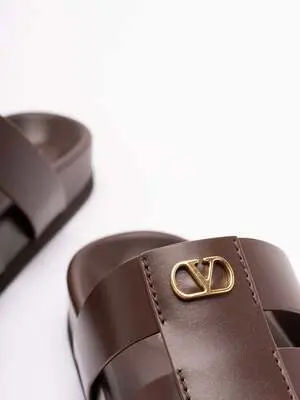 Valentino Garavani Studded Calf Leather Sandals - Multicolor