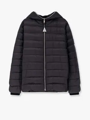 Moncler Rick Owens Down Jacket With Zip-up Hood - Black