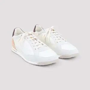 Brunello Cucinelli Leather Lace-up Sneakers - White