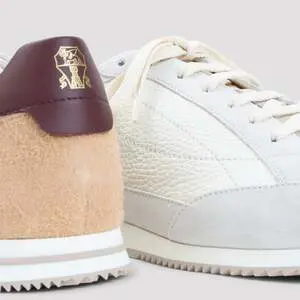 Brunello Cucinelli Leather Lace-up Sneakers - White