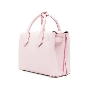 Mcm Calf Leather Top Handle Bag