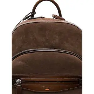 Santoni Suede Leather Backpack