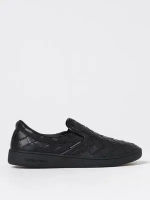 Bottega Veneta Woven Leather Slip-on Sneakers - Black
