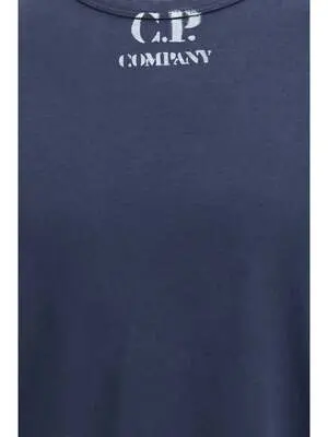 C.P. COMPANY Printed Logo T-shirt - Blue