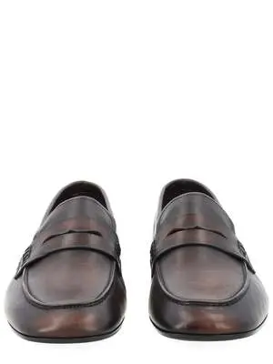 Dries Van Noten Leather Loafer - Brown